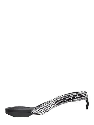 Alexander Wang Jenna Tubular Flat Thong Sandal - Black