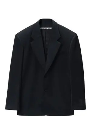 Alexander Wang Blazer In Wool Oversized - Black