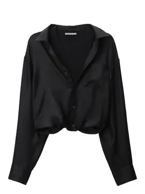 Alexander Wang Pre-styled Cami Top W/ Shirt - Black