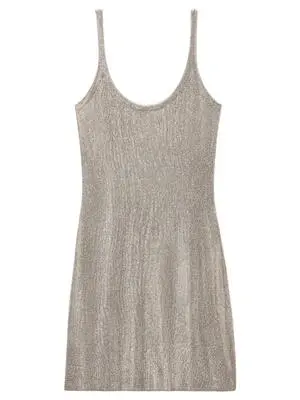 Alexander Wang Crystal Hotfix Dress - Champagne