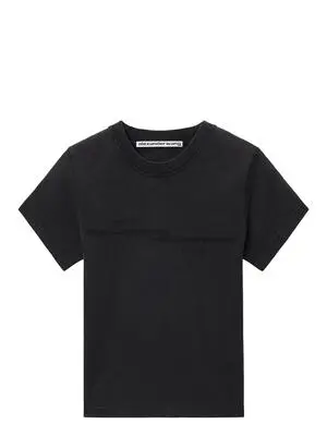 Alexander Wang Mirrored Logo Tee - Washed Black