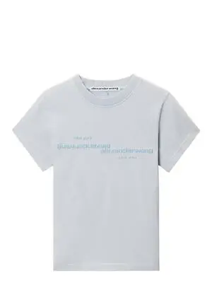 Alexander Wang Mirrored Logo Tee - Washed Sky