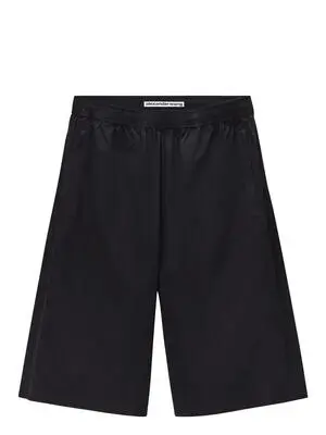 Alexander Wang Perforated Logo Mid-rise Short - Black