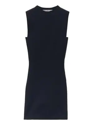 Alexander Wang Debossed Logo Mini Dress - Black