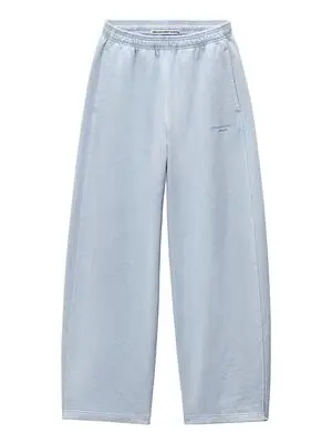 Alexander Wang Crystal Hotfix Mid-rise Relaxed Sweatpant - Washed Sky