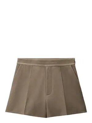 Alexander Wang Logo Elastic High-rise Mini Short - Fallen Rock