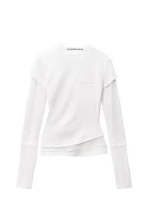 Alexander Wang Layered Ls Top - White