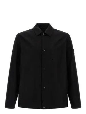 Stone Island 'badge Ghost' Overshirt Black