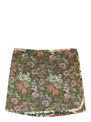 FARM RIO Arabesque Quilted Reversible Mini Skirt