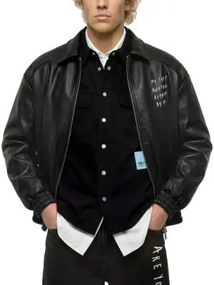 Karl Lagerfeld X Pietro Terzini Faux-leather Jacket - Black