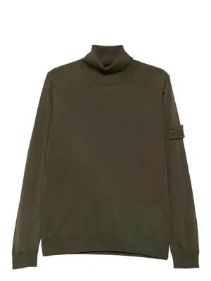 STONE ISLAND Ghost Logo-patch Sweater