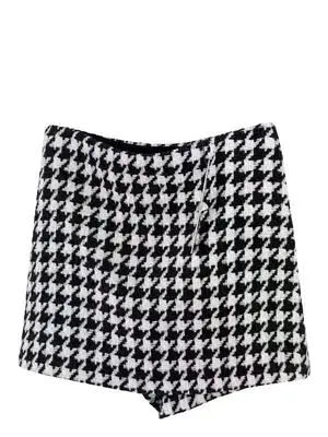 ALICE + OLIVIA Lakelyn Houndstooth-pattern Skirt