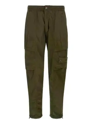 Stone Island Nylon Smerigliato_s.i. Ghost Loose-fit Cargo Trousers With Snap Pockets - Green