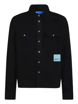 Karl Lagerfeld X Pietro Terzini Logo-patch Overshirt - Black