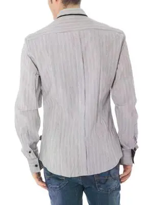 Costume National White Cotton Shirt - Grey