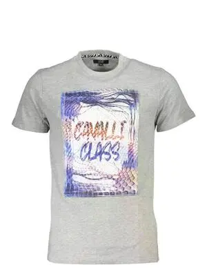 Roberto Cavalli Graphic-print T-shirt - Grey