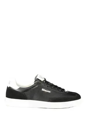 BLAUER. Grant Logo-patch Panelled Sneakers - Black