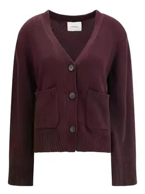 LISA YANG V-neck Patch-pocket Cardigan