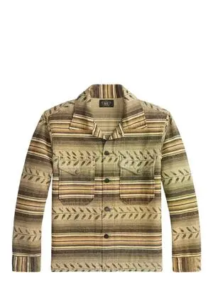 RALPH LAUREN Striped Leaf-print Jacket