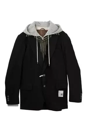 Mihara Yasuhiro Hooded Double-layered Jacket - Black