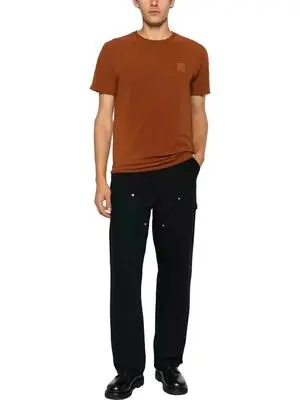 Stone Island Ghost Logo-patch T-shirt - Brown