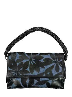 Desigual Floral-pattern Braided-handle Tote Bag - Black