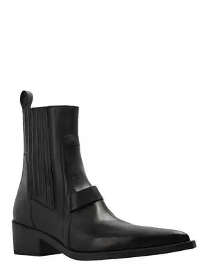 RICK OWENS Pointed Sliver Ankle Boots