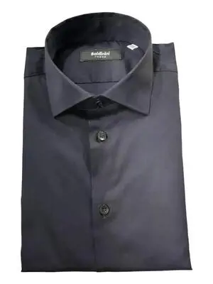 BALDININI Long-sleeve Cotton Shirt - Black