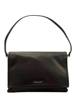 TWINSET Logo-plaque Shoulder Bag - Black