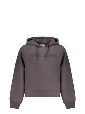 Pepe Jeans Logo-print Drawstring Hoodie - Black