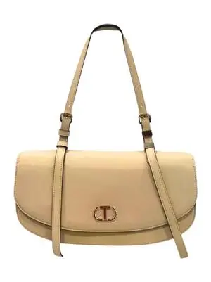 TWINSET Logo-plaque Shoulder Bag Neutrals