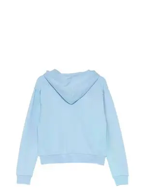 SHUSHU/TONG Tie-front Bow Hoodie - Blue