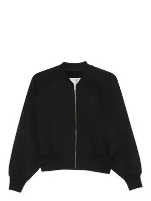 MAISON MARGIELA Embroidered-logo Bomber Jacket - Black