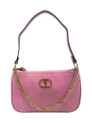 TWINSET Logo-plaque Shoulder Bag Pink