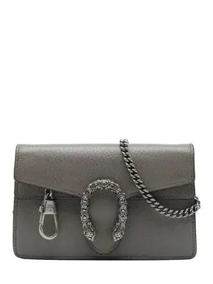 Gucci 2016-2026 Mini Calfskin Dionysus Crossbody Bag - Grey