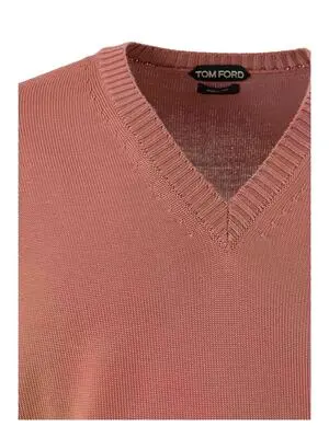 TOM FORD V-neck Cashmere Sweater - Pink