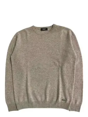 BALDININI Crew-neck Ribbed-trim Sweater - Neutrals