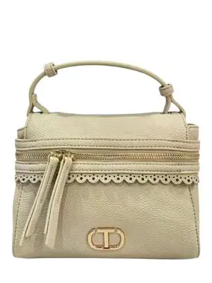 TWINSET Small Cécile Shoulder Bag Neutrals