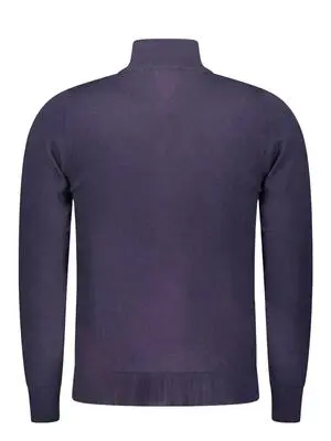 RIFLE Half-zip Wool Sweater - Blue