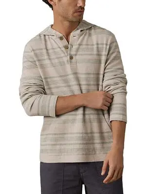 Faherty Brand Oasis Textured Jacquard Beach Hoodie - Sage Beach