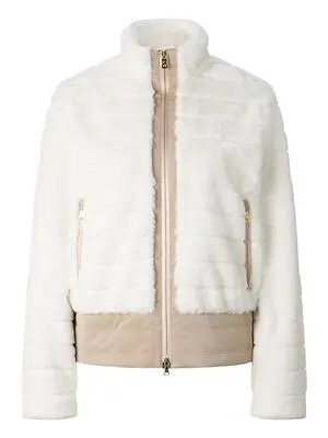 Bogner Valesca Faux Fur Jacket - Off-white/beige