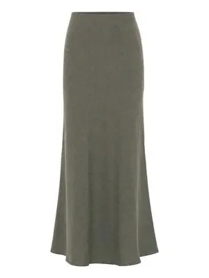 Adrift Clothing Katie Bias Cut Skirt In Dusty Sage - Green