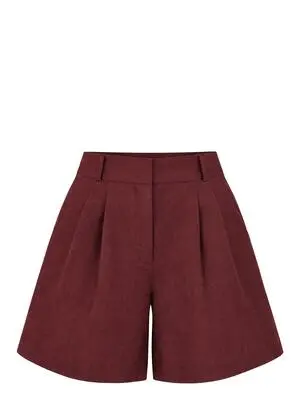 W.TWO Brown / Red Spilia Shorts In Bakery Limited Edition Drop Brown/red
