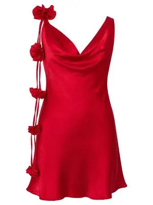 PALM COLLECTIVE Red Rose Dress