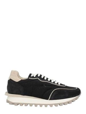 ELEVENTY Man Sneakers Black Size 8 Leather, Textile Fibers