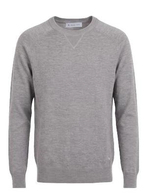 MANUEL RITZ Man Sweater Grey Size L Virgin Wool, Acrylic