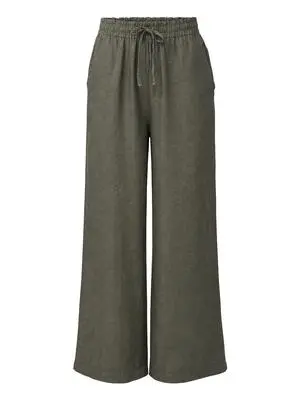 ADRIFT CLOTHING Breezy Linen Relaxed Pant In Dusty Sage