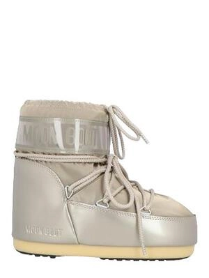 Moon Boot Mb Icon Low Glance Ankle Boots Platinum Size Textile Fibers - Grey