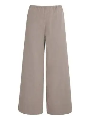 ST. AGNI Stretch-organic Cotton Drawstring Trousers - Beige