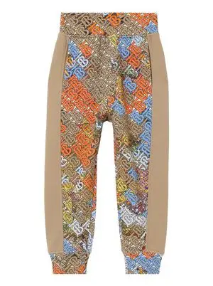 BURBERRY Monogram Map-print Cotton Track Trousers